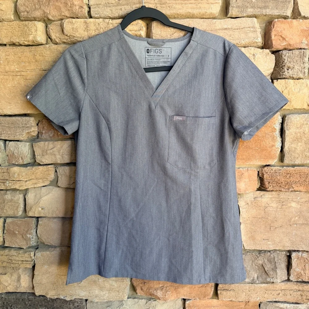Figs | Tops | Figs Caterina Onepocket Scrub Top Heather Women Small ...